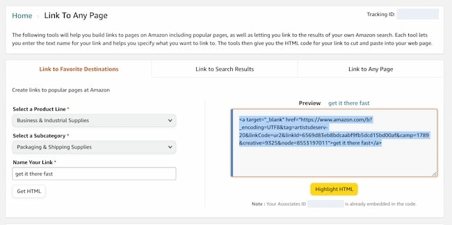How to Find Your Amazon Associate Link - Sell SaaS