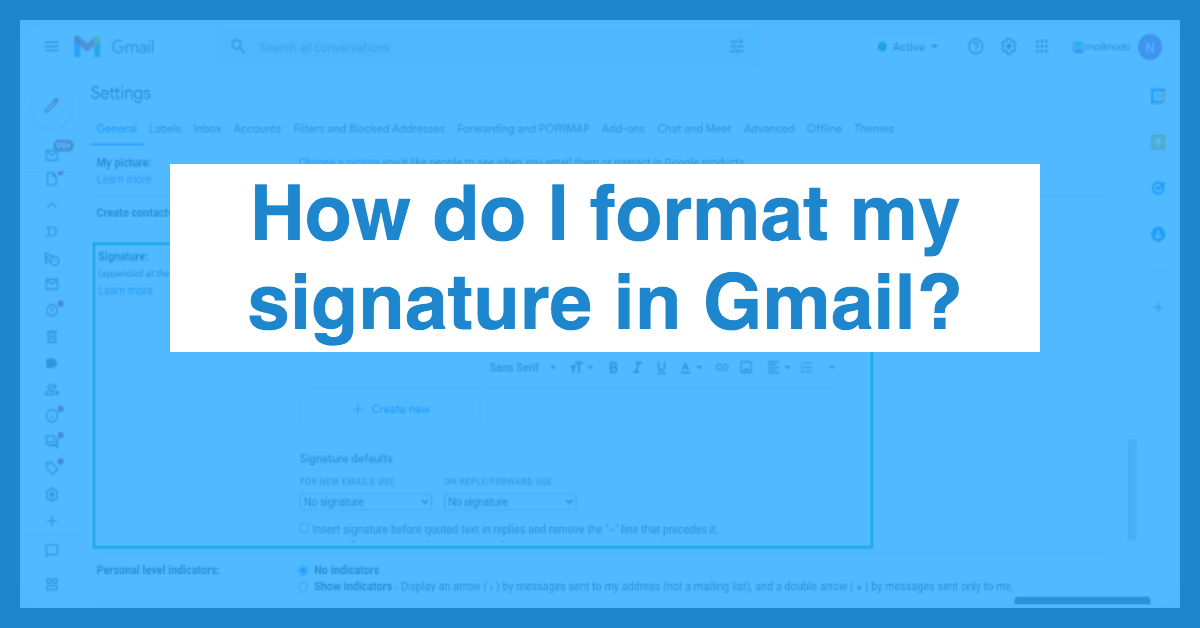 How To Format Your Signature In Gmail Anyleads