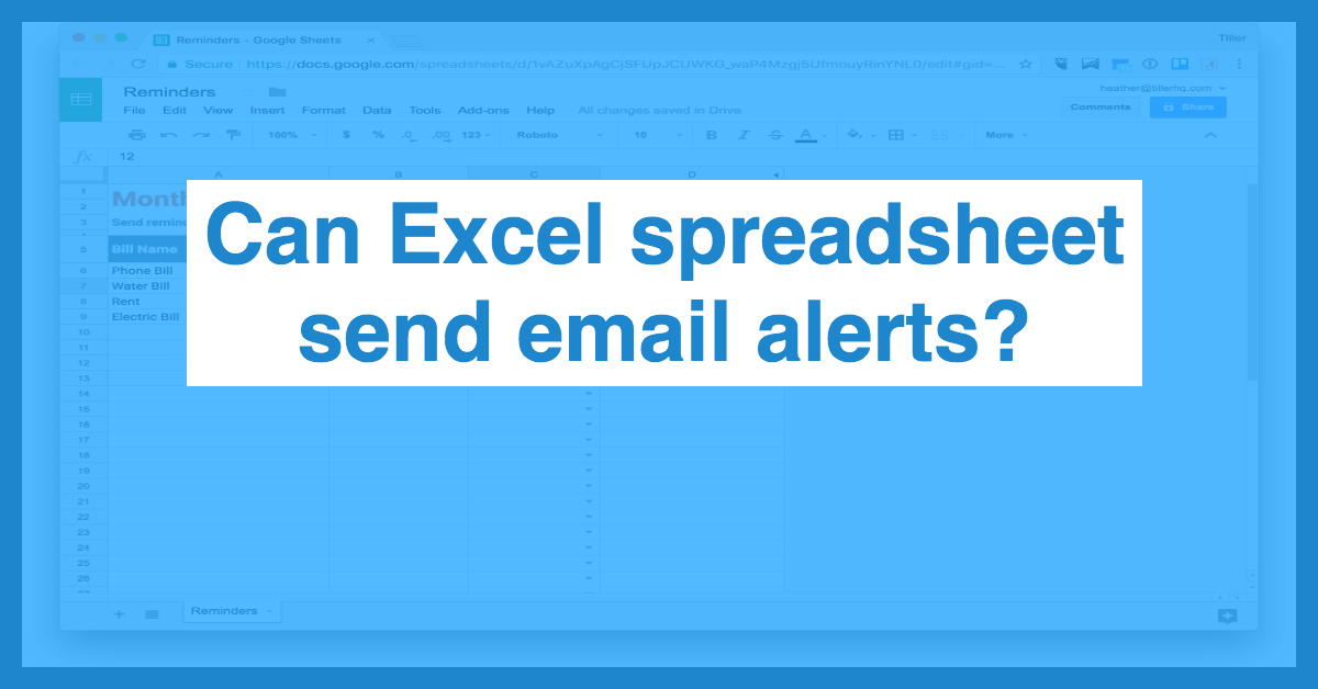 How To Send Email Alerts In Excel Anyleads