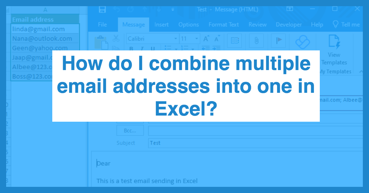 How To Combine Multiple Email Addresses Into One In Excel Anyleads