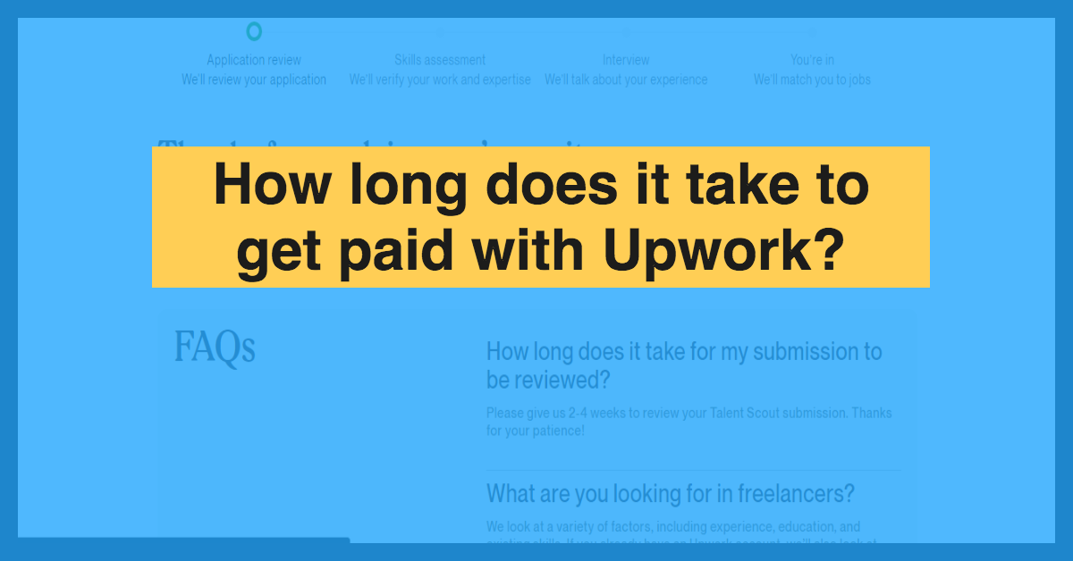 How Long Does It Take To Get Paid On Upwork Sell SaaS