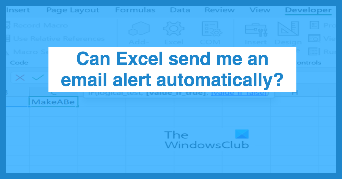 Can Excel Send Me An Email Alert Automatically Anyleads