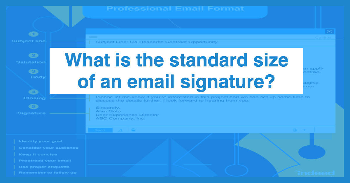 What Is The Standard Size Of An Email Signature Anyleads